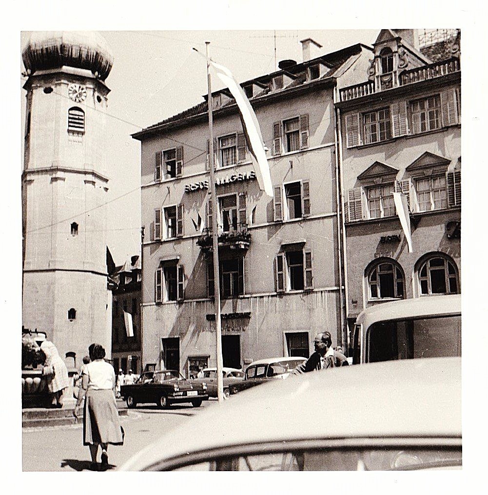 Mid Century Travel Snapshot Photo Bregenz Austria Street Scene Vintage ...