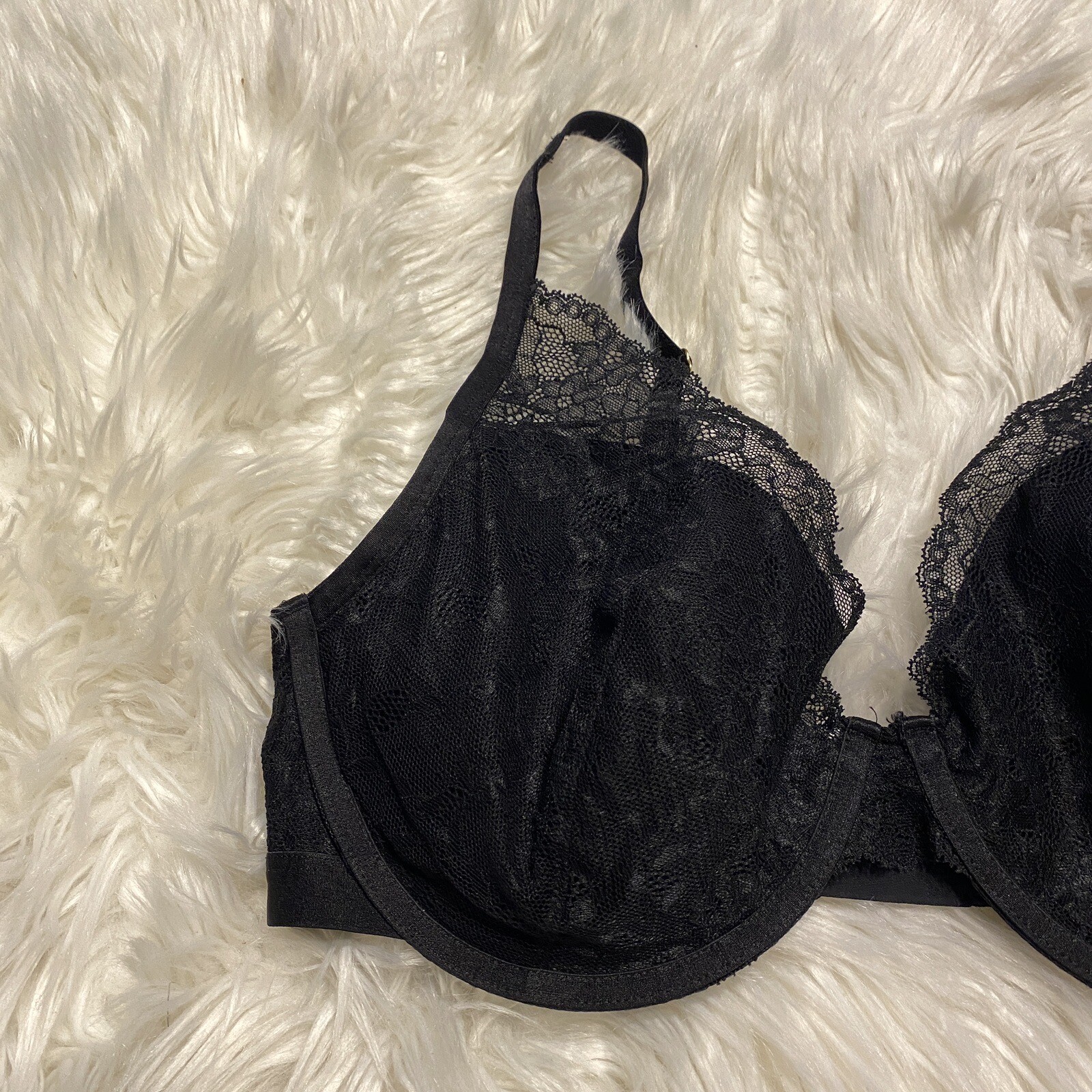 Soma 36DD Bra Black Lightest Lift Lace Plunge Underwi… - Gem