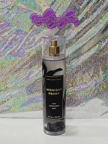 Bath and Body Works MIDNIGHT PEONY 8 oz Fine Fragrance Mist Spray BBW ...