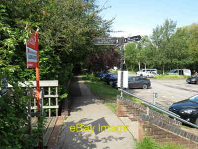 Photo 6x4 Footpath and car park Wimborne A footpath and car park in the ...
