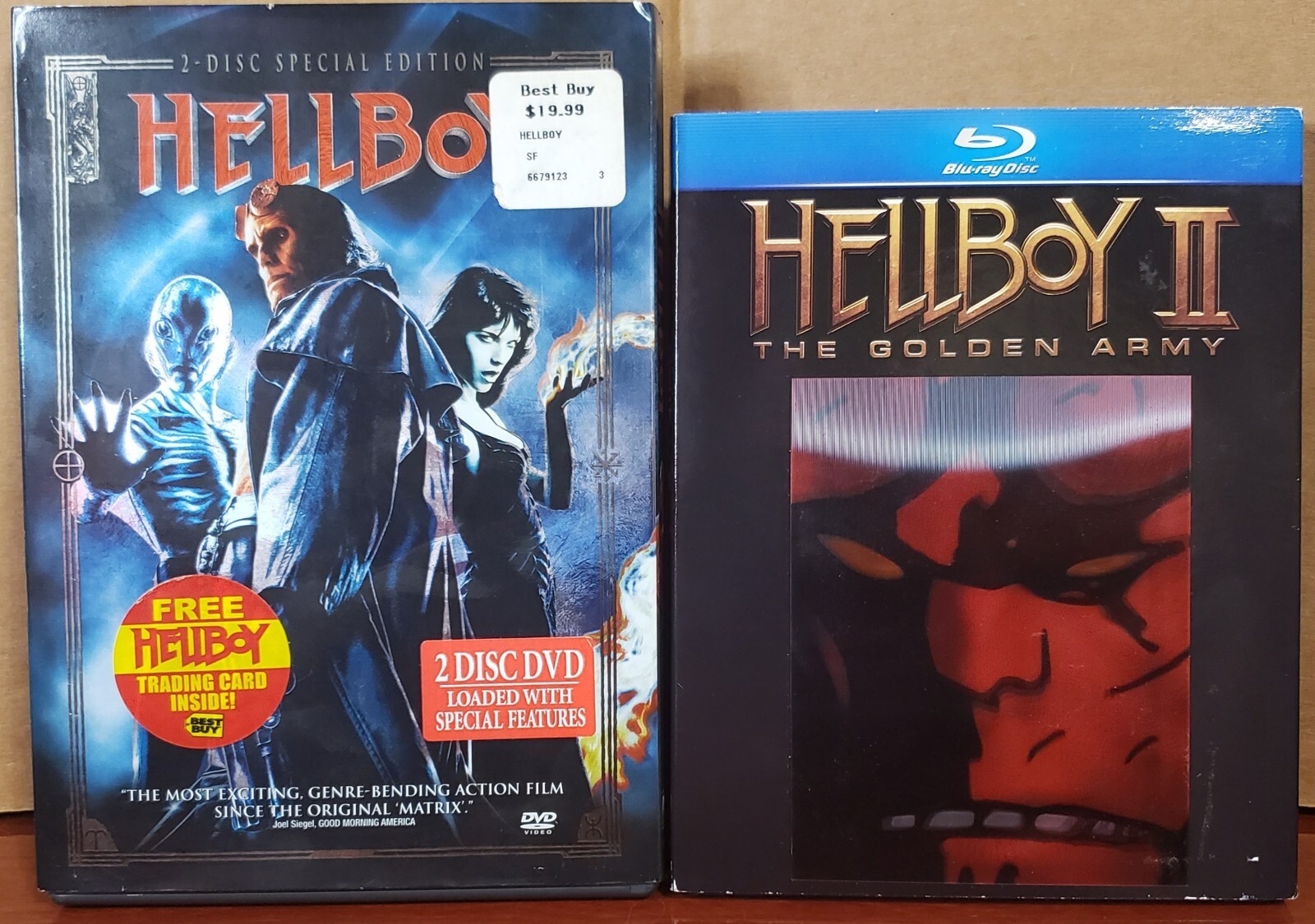Hellboy DVD + BLU-RAY 2004 Special Edition + THE GOLDEN ARMY II (LOT OF ...