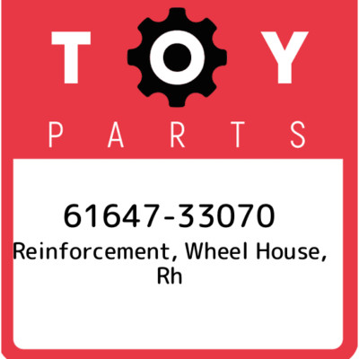 61647-33070 Toyota Reinforcement, wheel house, rh 6164733070, New ...