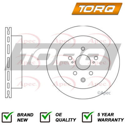 1x Brake Disc Rear Torq Fits Lexus RX 2008-2015 3.5 #2 4243148080 | eBay UK