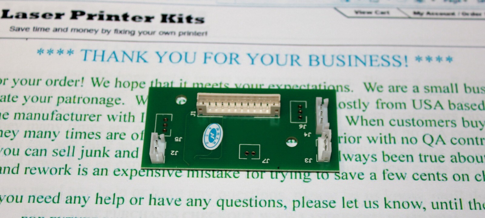 CARD-MS810 40G4135 FUSER ASSY RESET CHIP Lexmark MS810 MS710 MS811 ...