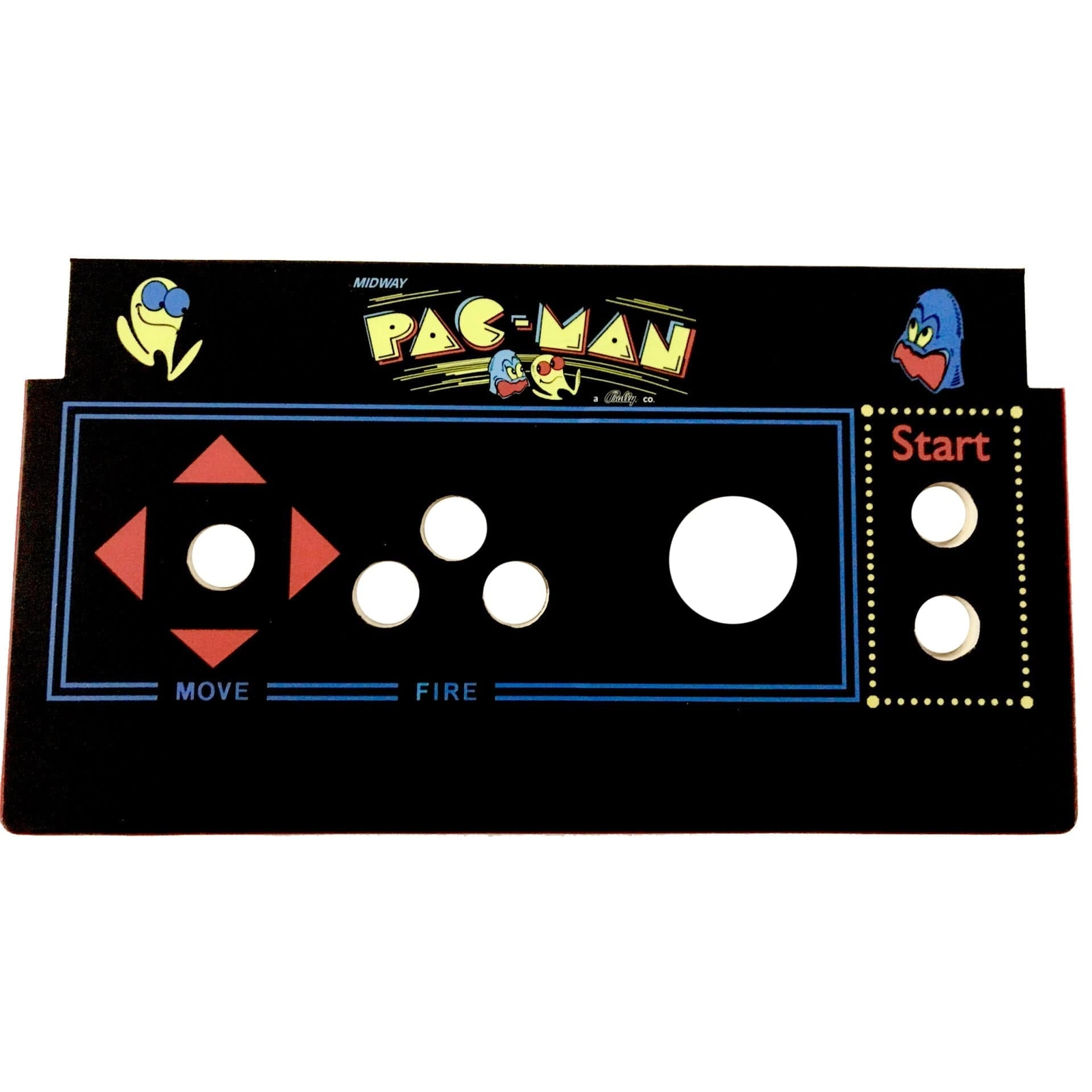 Skinned Pac Man Replacement 60 In 1 Control Deck for Arcade1Up With ...