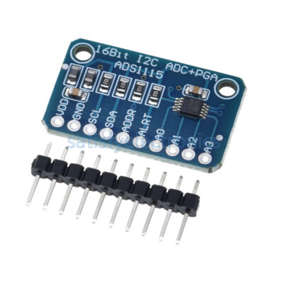 ADS1115 16bit I2C 4 Channel ADC module with Pro RPi Gain Amplifier for ...
