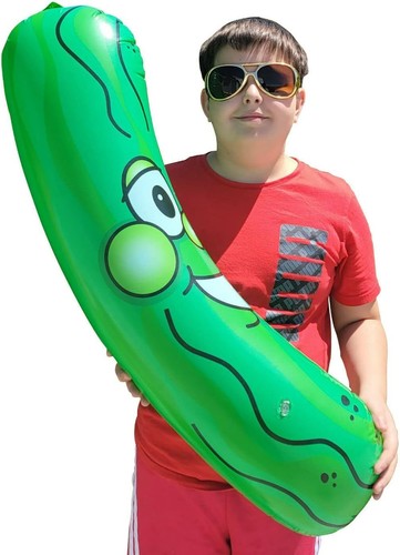 GIANT Inflatable Pickle Head - Beach Pool Float Noodle Gag Prank Joke ...