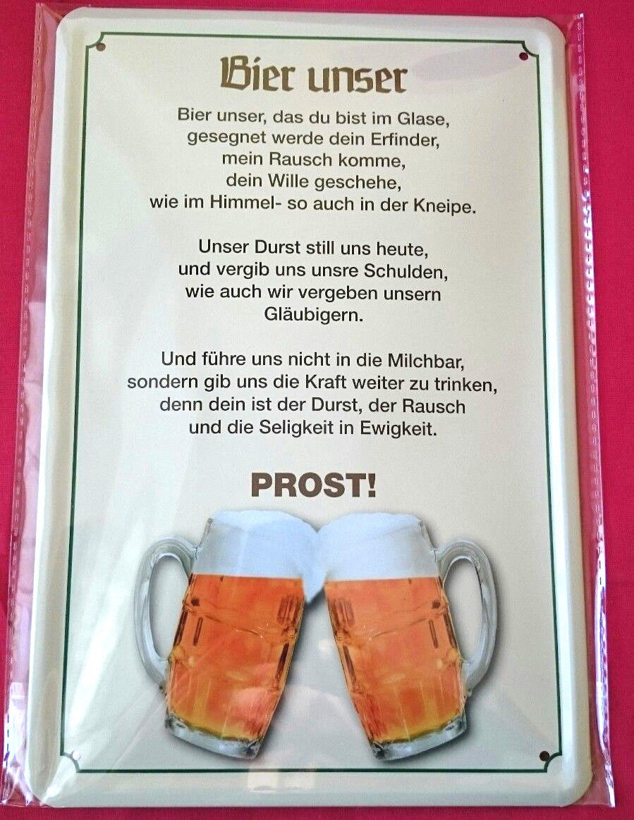 Blechschild 20x30 Fun lustig witziger Spruch Bar Kneipe Büro Girl Bier ...