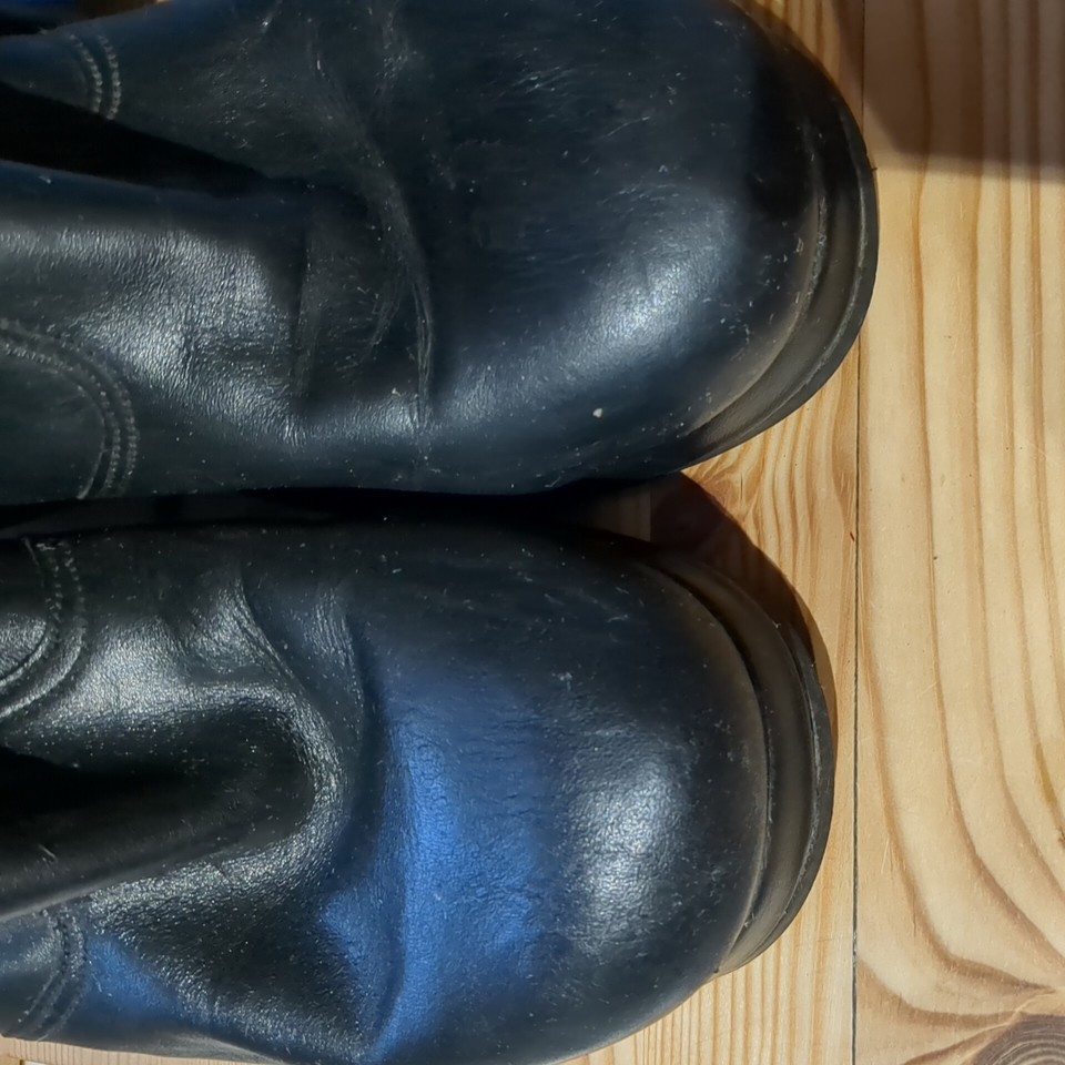 MEN'S Black PLATFORM BOOTS..DISCO 60's/70's..IDEAL FOR FANCY DRESS ...