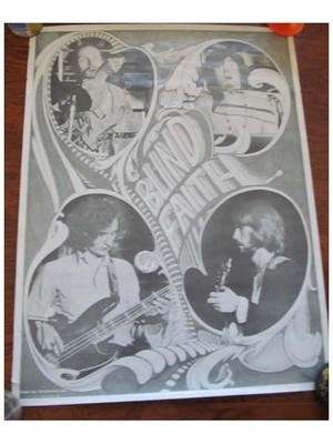 Vintage Blind Faith Poster Frank Kay 1969 23x30 Eric Clapton Steve ...