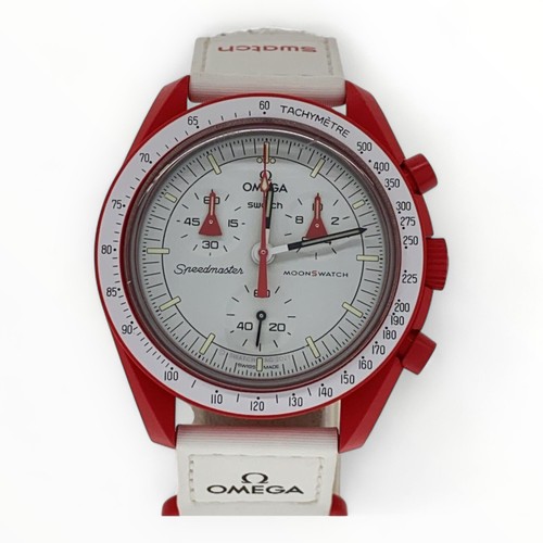 OMEGA OMEGA x SWATCH Moonswatch Mission to Mars QZ CE 42mm 8787 | eBay