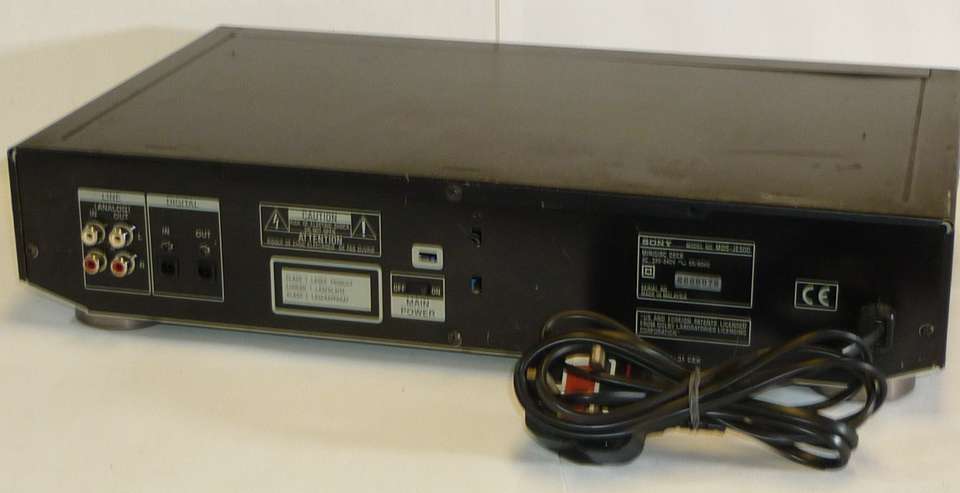 SONY MINIDISC MINI DISC DECK OPTICAL PLAYER / RECORDER MDS-JE500 IN ...