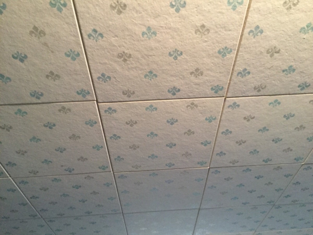 Old 12×12 Interlocking Ceiling Tiles | Shelly Lighting