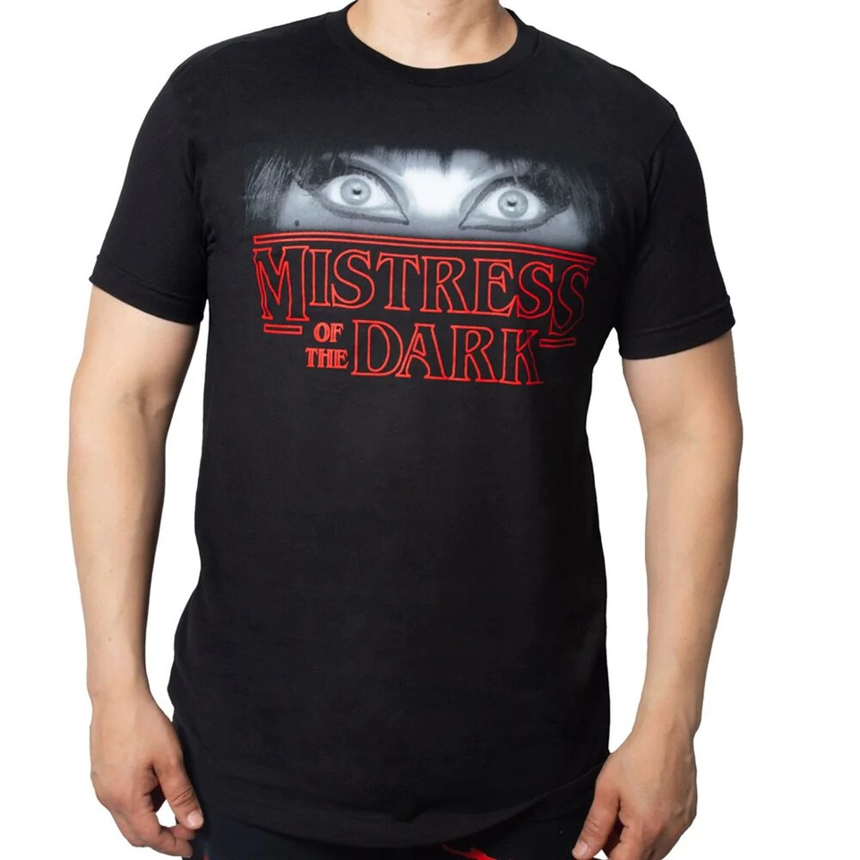 Elvira Mens Graphic Tee Black Mistress Dark Vampire Monster Gothic ...