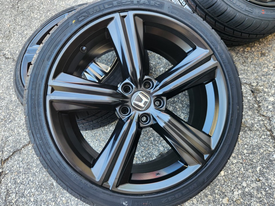 2023 Honda Accord 19" Factory Style Wheels Rims Tires 60307 Black 4 New ...