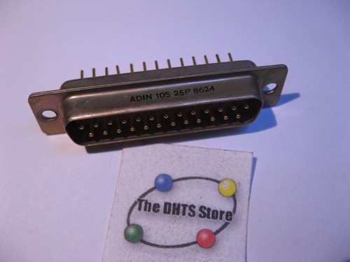 D-Sub 25 Pin Male PCB Connector ADI ADIN-10S-25P - NOS Qty 2 | eBay