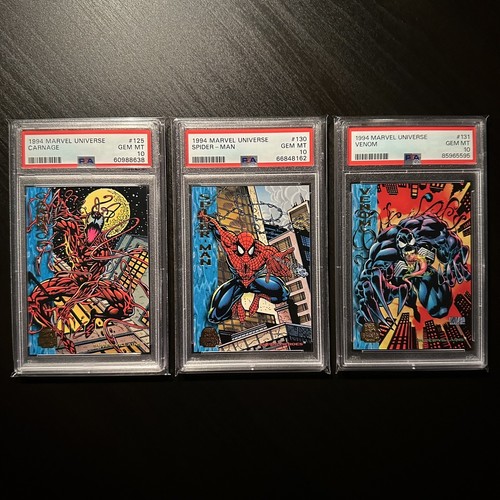 1994 Marvel Universe PSA 10 (Lot Of 3) Spider-Man Venom Carnage 3 PSA ...