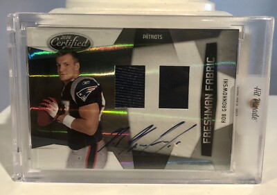 2010 Certified Rob Gronkowski Freshman Fabric Auto Jersey /699 Rookie ...