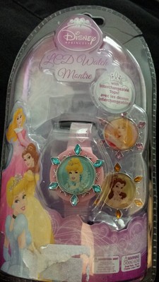 NIP Disney Princess LCD watch with Interchangeable Tops- ROUND | eBay