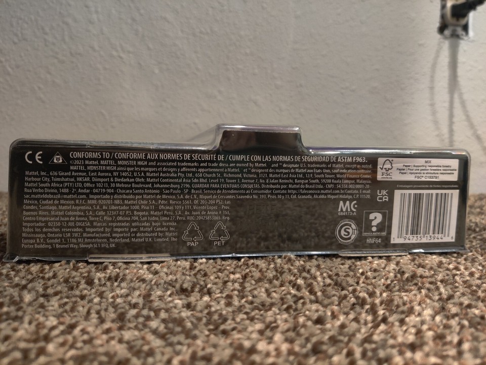 Mattel Monster High Doll Abbey Bominable Yeti with Pet Mammoth Tundra ...