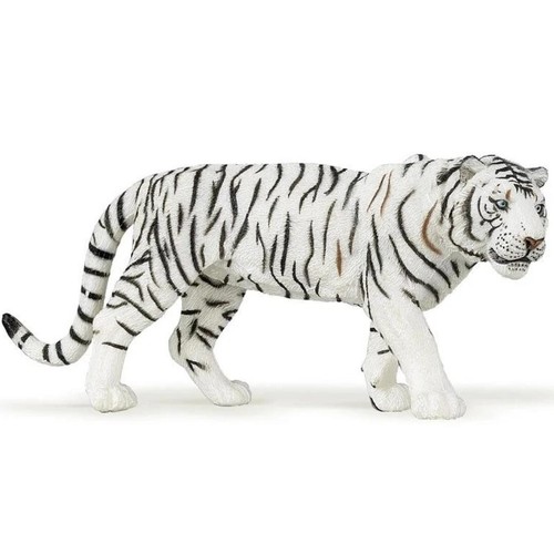 White Tiger Figure - Animal Toy - Hand Painted - Collectible - Papo ...