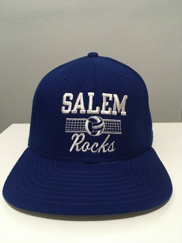 Vtg 1996 New Era Pro Model Salem Rocks Volleyball Blue Hat Size 7 5/8 ...