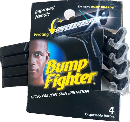New Genuine Bump Fighter Disposable Razors - (1) Pack of 4 Razors ...