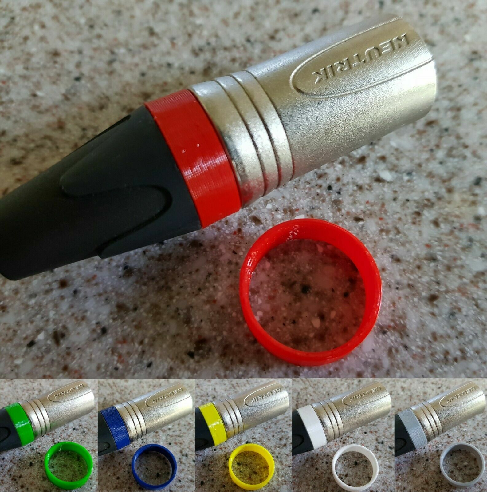 60x Color Coding Ring for Neutrik XX XLR connectors - 6 Colors - XXR ...