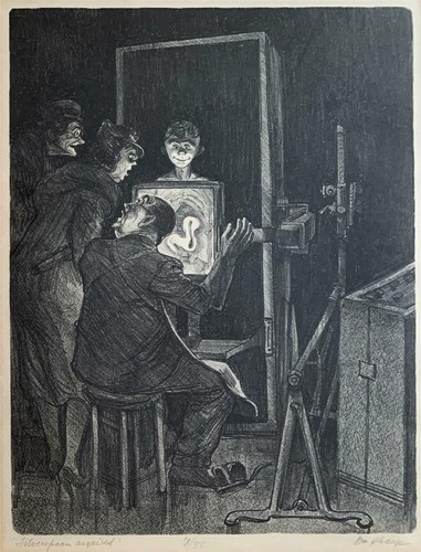 William Sharp -"Silver Spoon Acquired" Signed Lithograph -Social ...