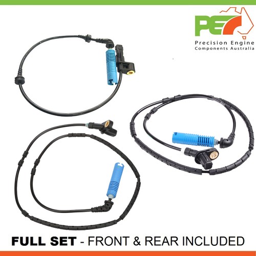 4x PEC Front & Rear Wheel Speed Sensors For BMW 318Ti Compact E46 2.0L ...
