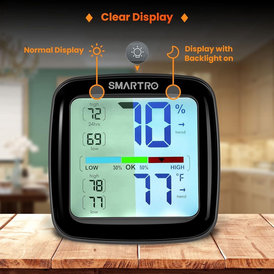 Smartro Sc42 Digital Hygrometer Professional Indoor Humidity ...