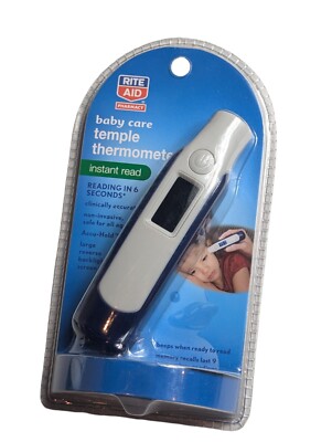 Rite Aid Baby Care Temple Digital Instant Read Thermometer New/Sealed ...