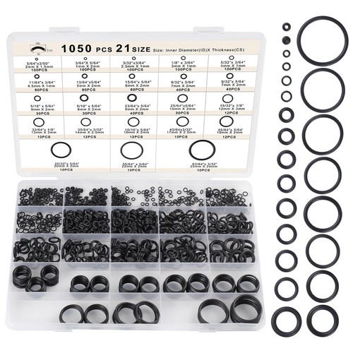 Romeda O Ring Kit 1050 PCS, O Ring Assortment Kit 21 Size, Metric ...
