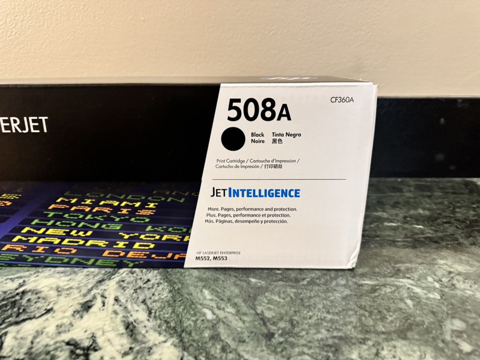 Brand New Genuine HP 508A CF360A OEM Factory Sealed (Black Toner) | eBay