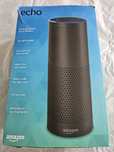 Amazon Echo GEN 1 BLACK Alexa Smart Speaker SK705DI w/ Adapter for sale ...