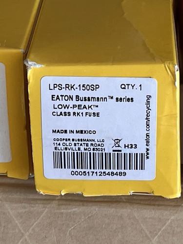 New Bussmann LPS RK 150SP 150 Amp Fuse Low-Peak Class RK1 | eBay