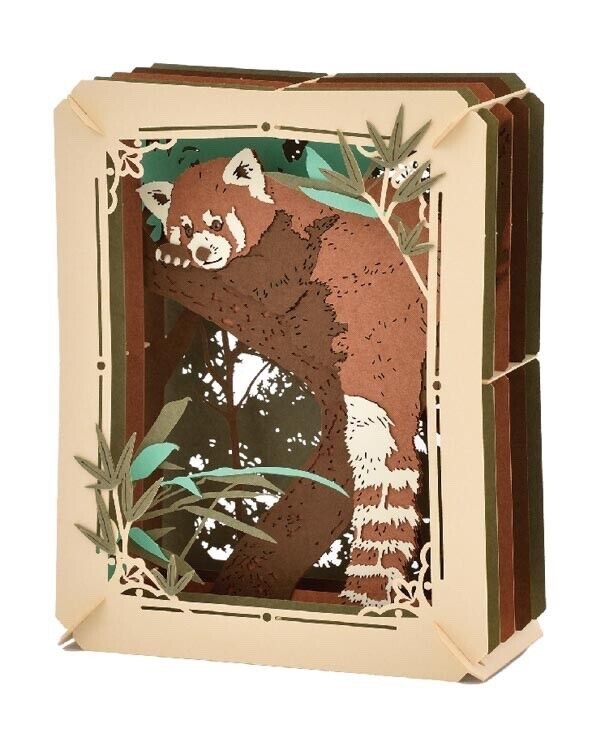Paper Theater PT-260 Red Panda | Ensky Japan 3D Papercraft Kit | Made ...