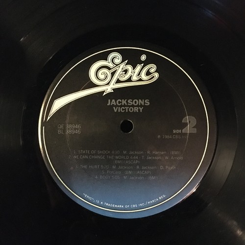 JACKSON 5 Victory Vinyl Record Album 1984 EPIC Records Ultrasonic | eBay