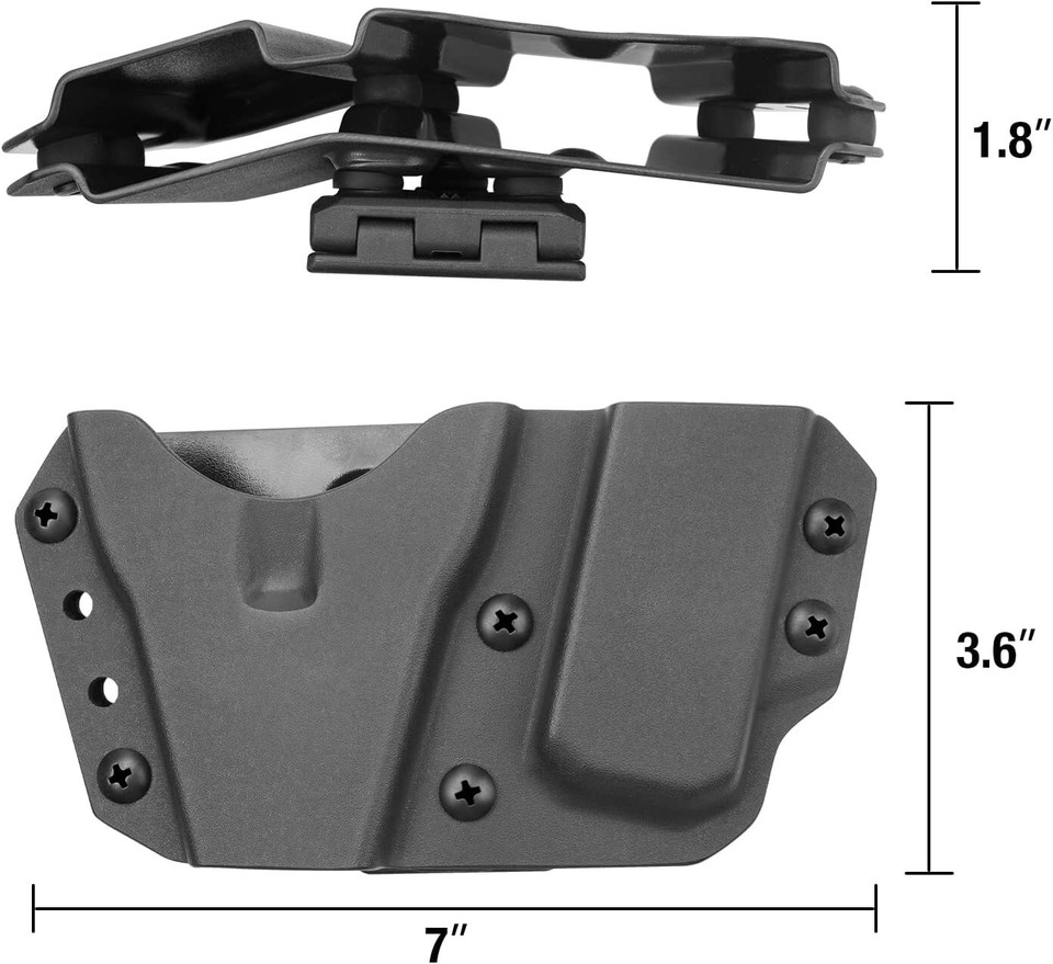 Kydex Handcuff Holster with 9/.40 Double Stack Holder Combo Kydex ...