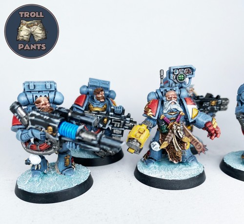 Warhammer 40k - Space Wolves - 5 Longfang Devastator Squad - Space ...