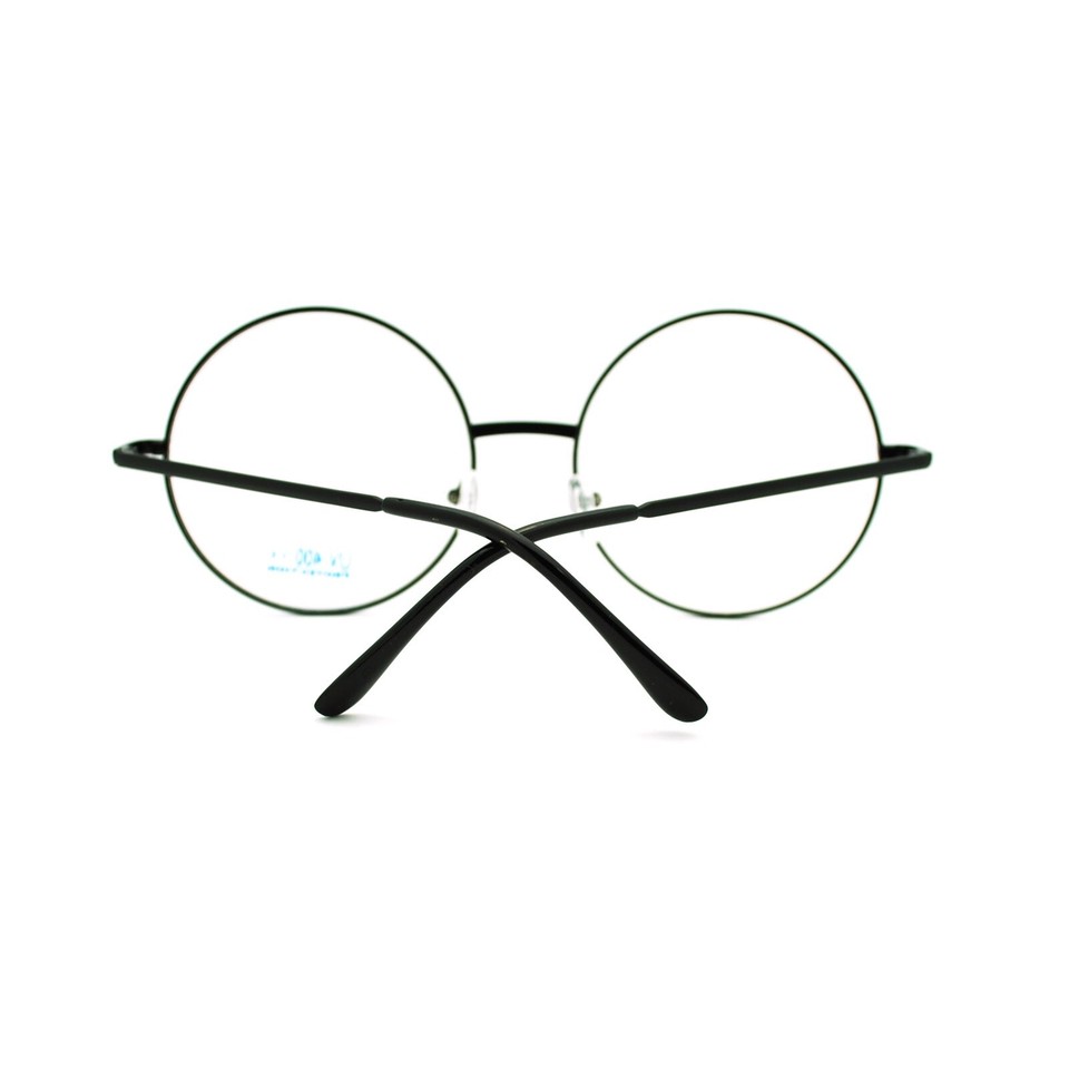 Super Oversized Round Circle Frame Clear Lens Glasses UV400 | eBay