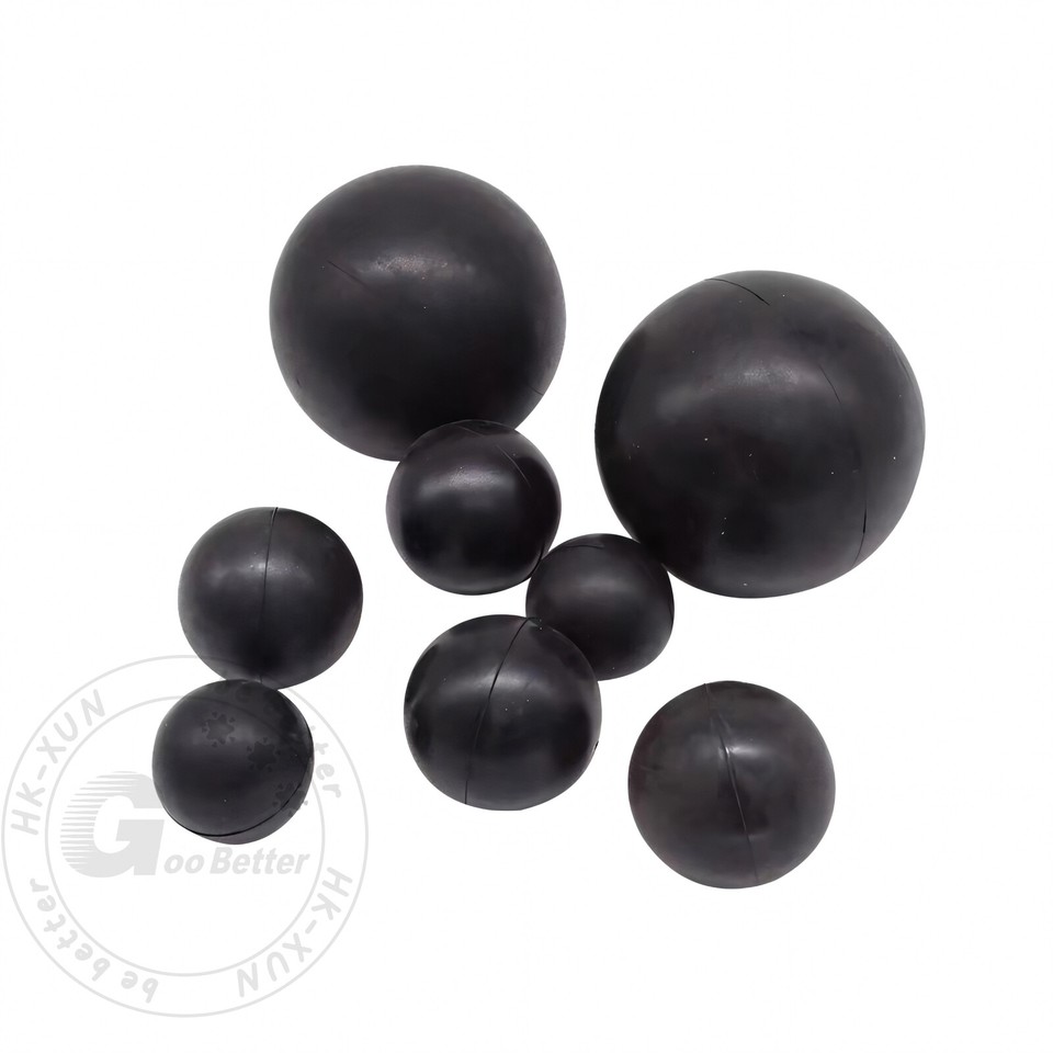 Black Round Solid Rubber Ball Bouncy Balls Training Ball Diameter 2mm ...