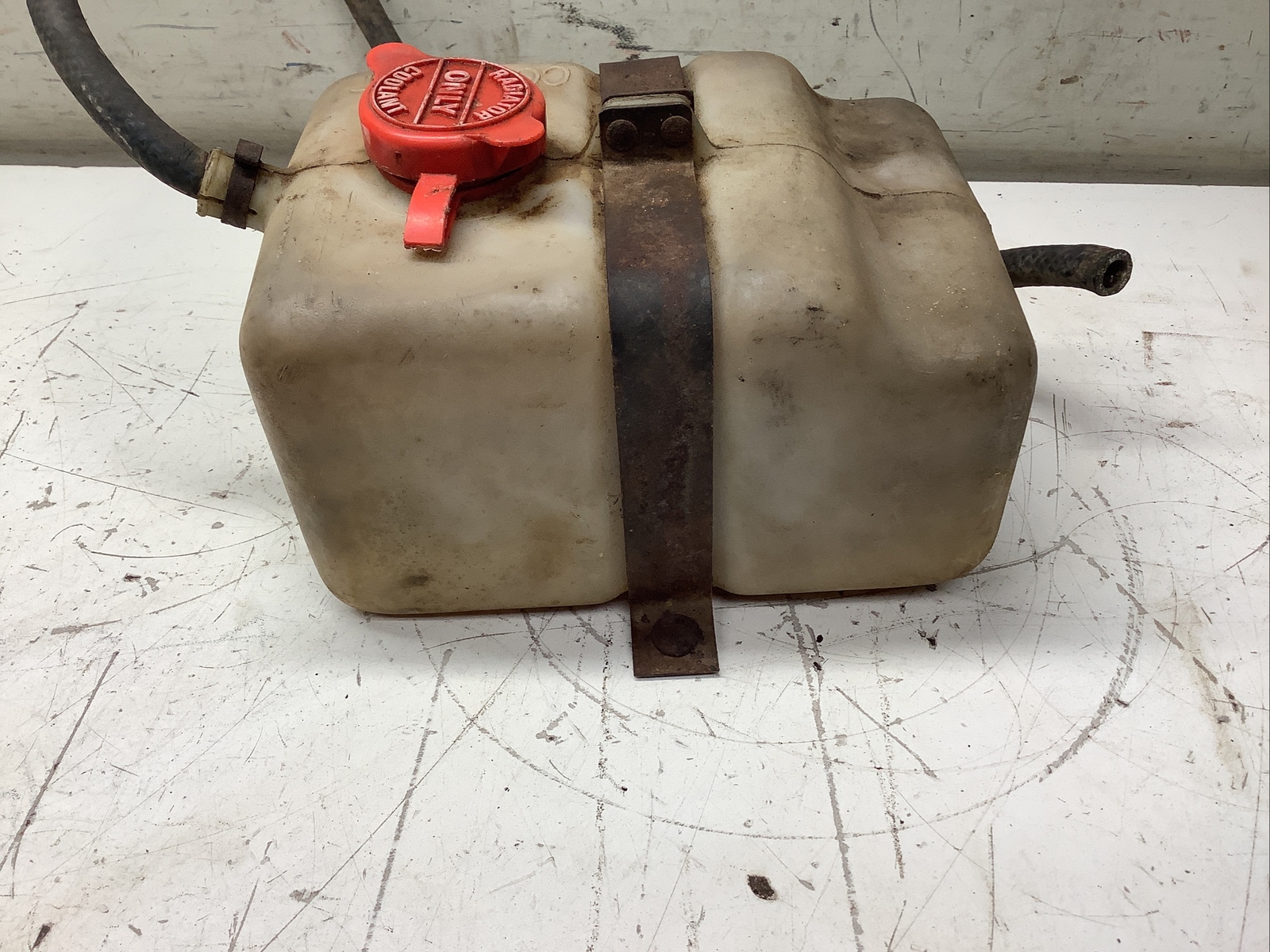 OEM 1973-1977 EARLY FORD BRONCO TRUCK RADIATOR OVERFLOW TANK WITH HOSE ...