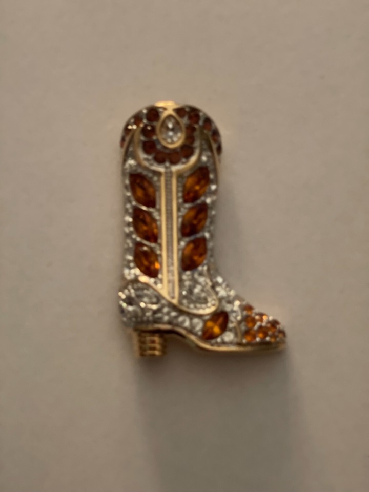 Signed Swan Swarovski Western Boot Brooch Pin SALE SALE | eBay