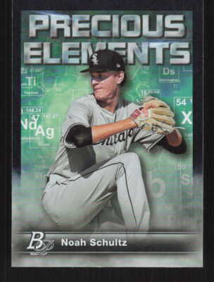 Noah Schultz RC 2023 Bowman Platinum Precious Elements Chicago White ...