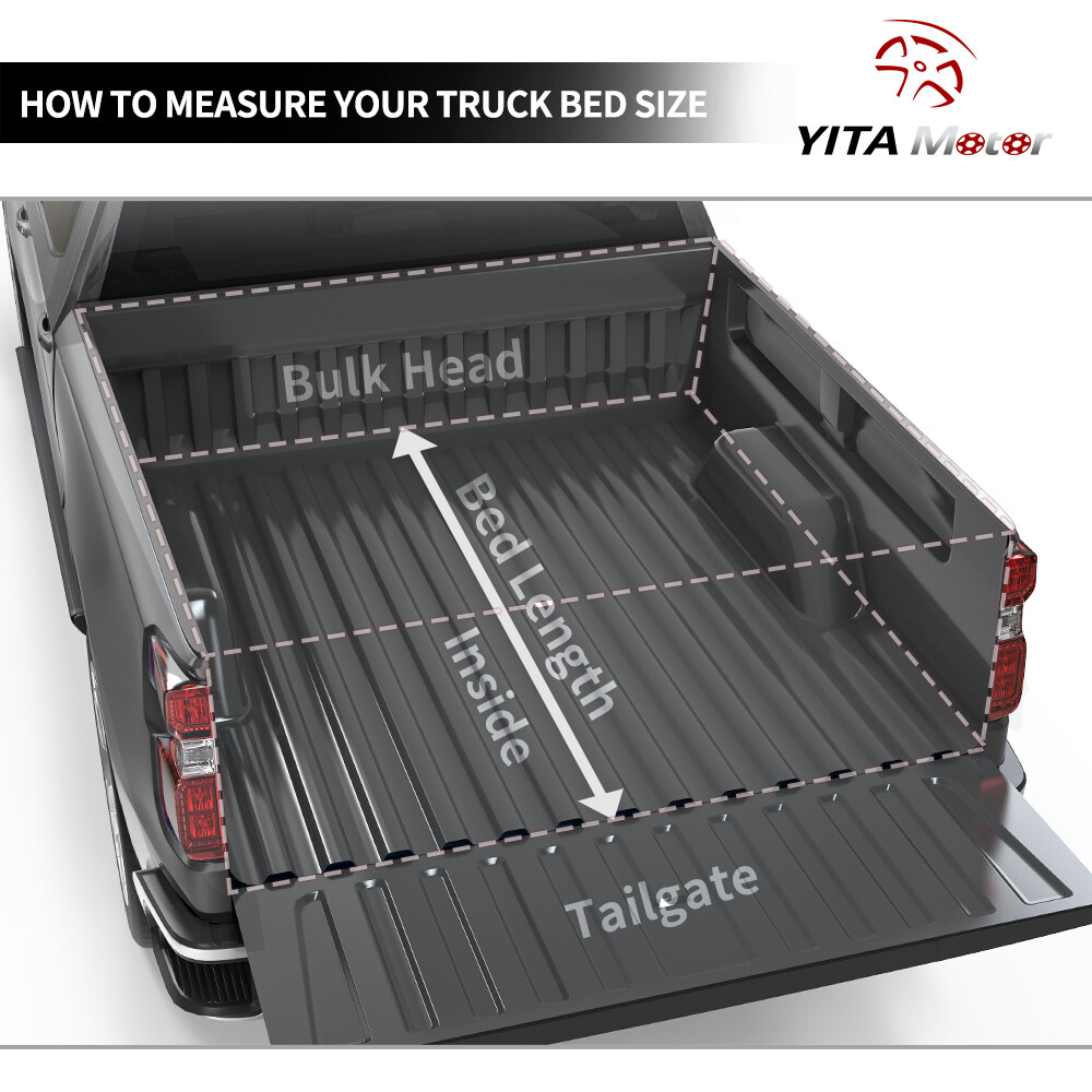 6FT Soft 3-fold Tonneau Cover for 2005-2021 Nissan Frontier Truck Bed ...