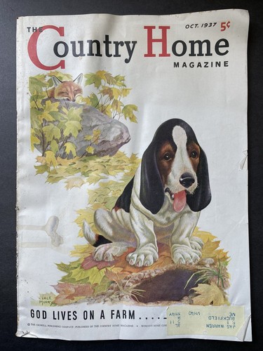 The Country Home Magazine October 1937 Fox & Hound Vintage Ads! | eBay