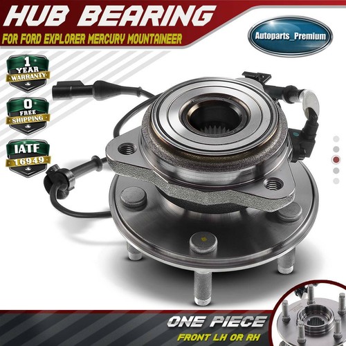 1x Front Wheel Hub & Bearing w/ ABS Sensor for Ford Explorer 4WD 4x4 ...