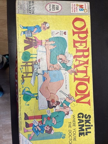 Vintage Operation Game 1965 Milton Bradley #4545 USA Read Description ...
