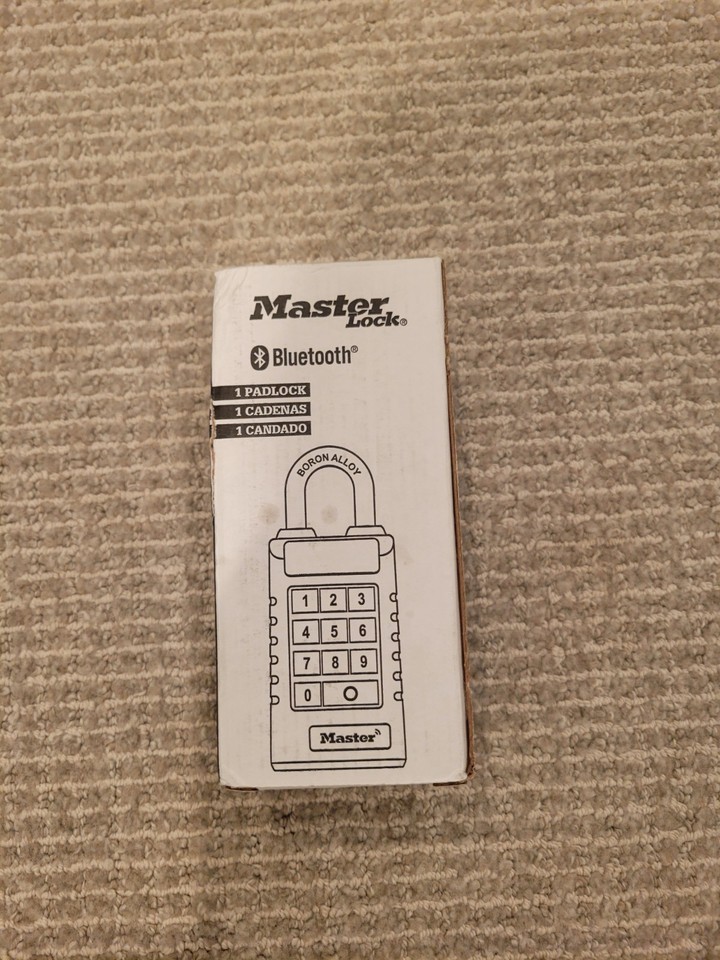 Masterlock 6400ENT outdoor bluetooth and number pad lock | eBay